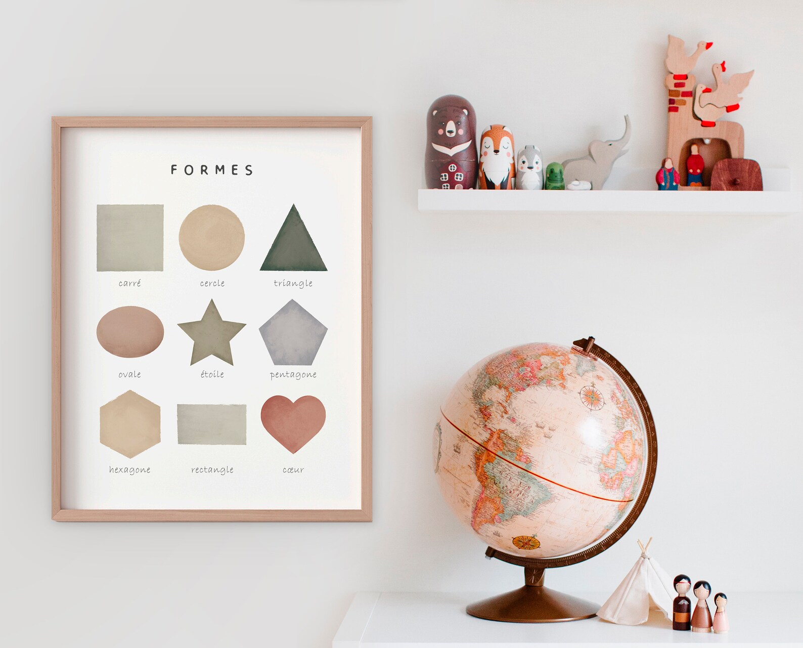 French Educational Poster, French Classroom Printables, Shapes Poster ...