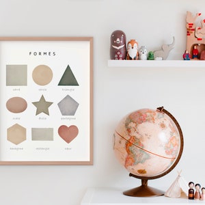 French Educational Poster, French Classroom Printables, Shapes Poster ...