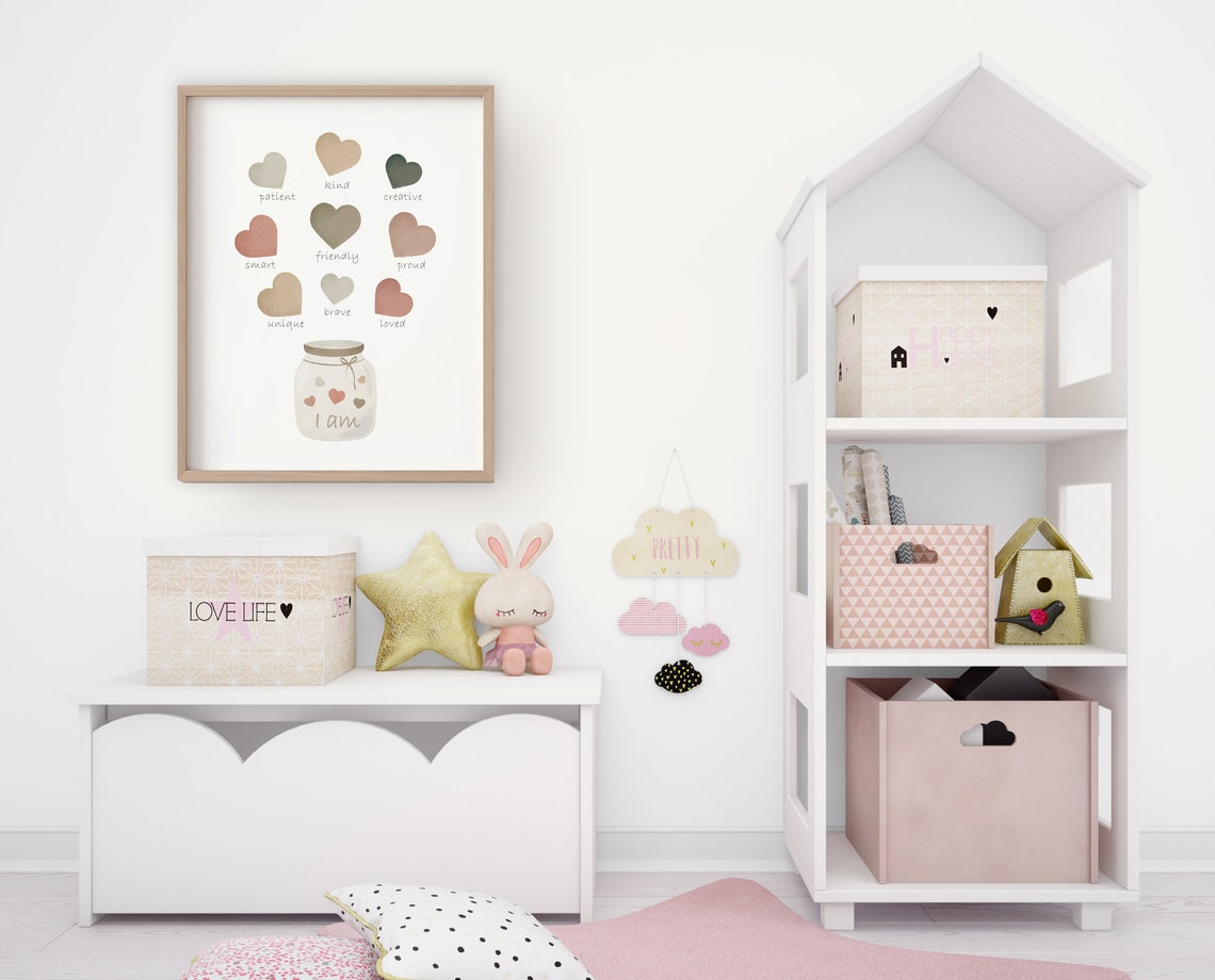 Kids Positive Affirmation Wall Art Daily Affirmations Poster - Etsy