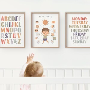 Set of Educational Posters, 8 Homeschool Prints, Montessori Classroom ...