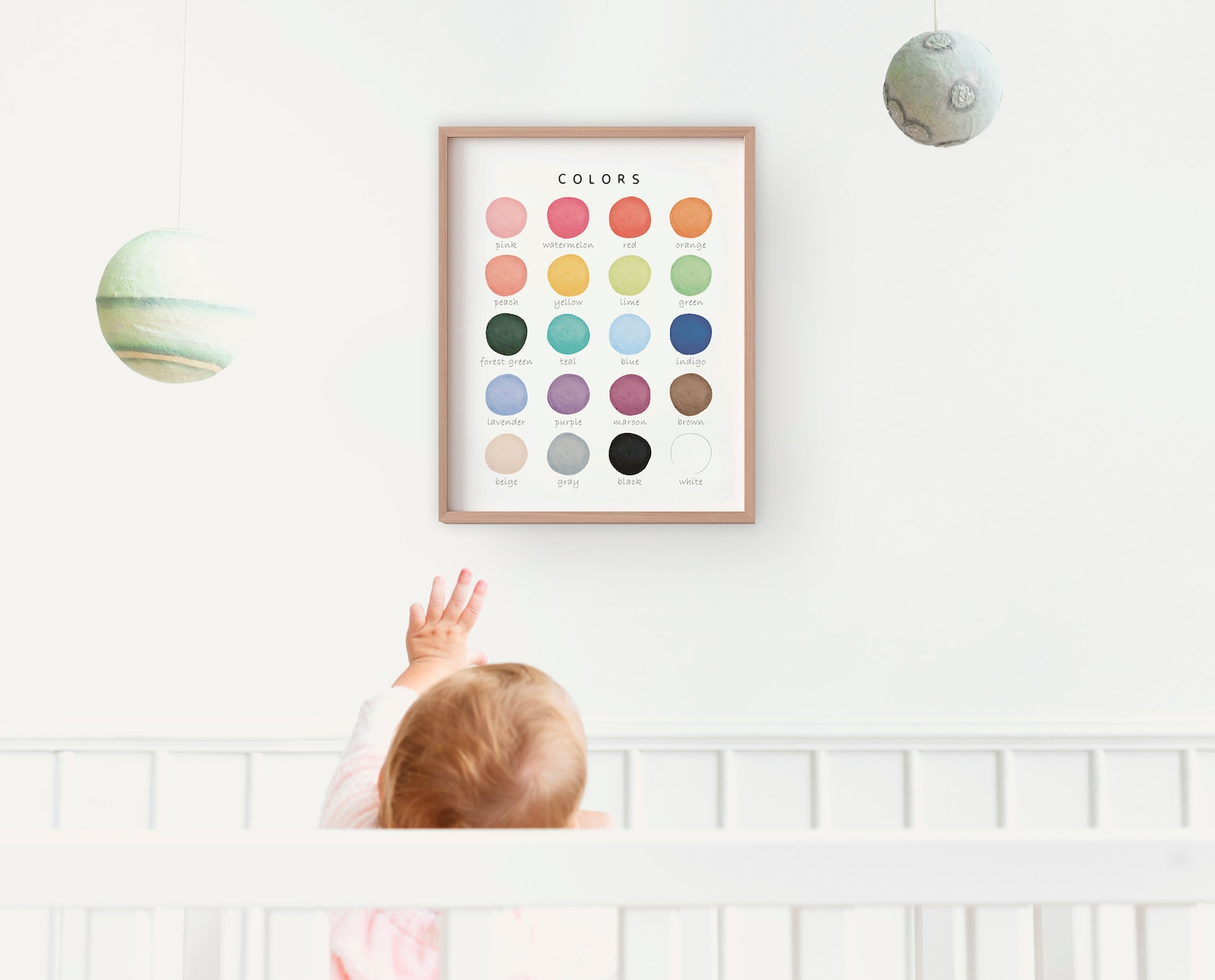Colors Educational Poster, Montessori Poster, Learn Colors, Classroom ...