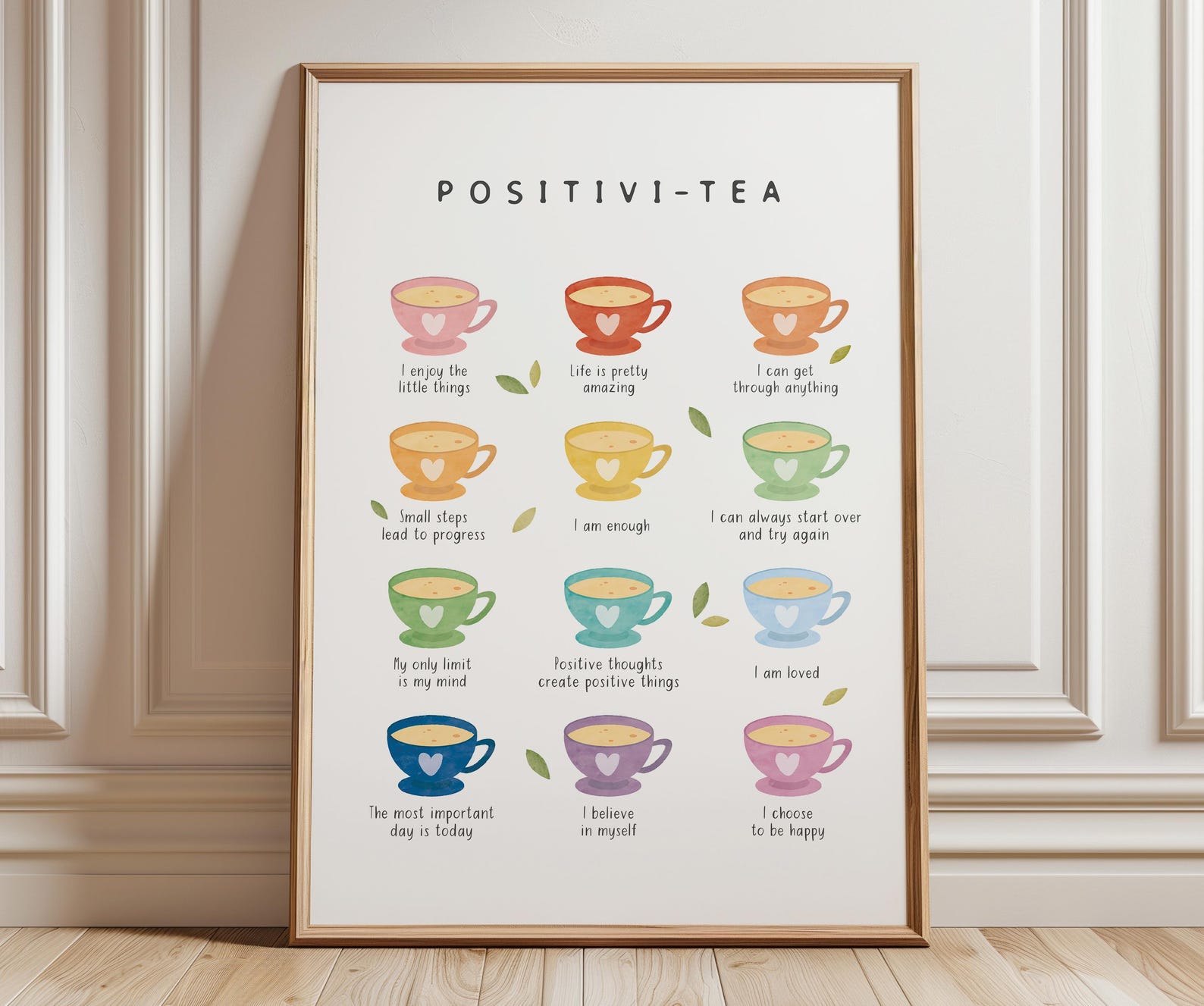 Positivi-tea Print: Growth Mindset, Mental Health Decor (digital ...