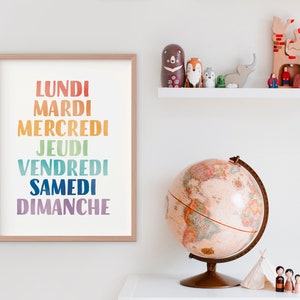 French Educational Poster, French Classroom Printables, Days of the ...