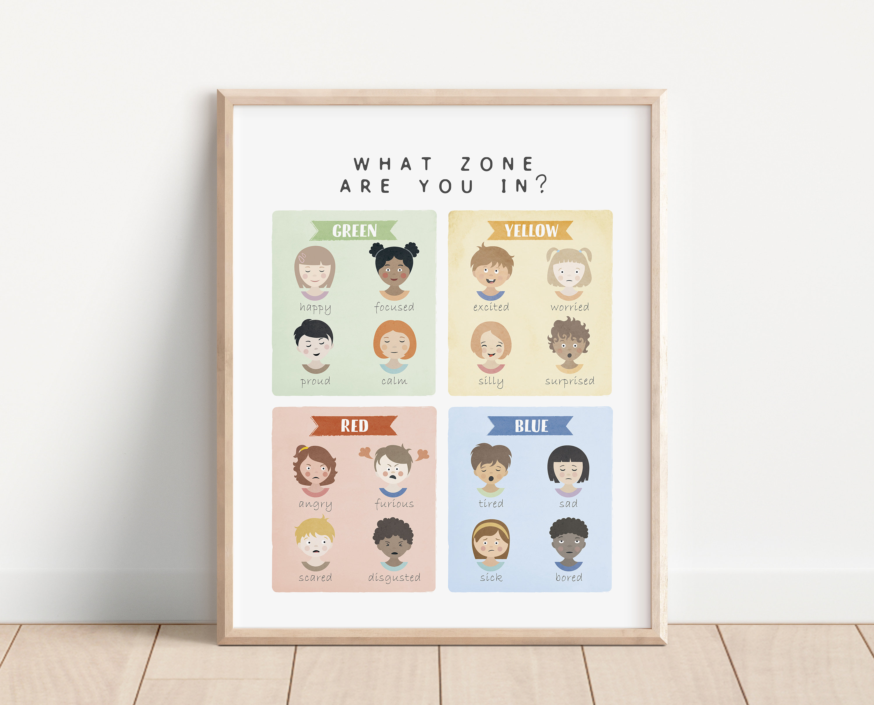 12 Calming Corner Posters, Rainbow Classroom Decor, Emotional Self ...