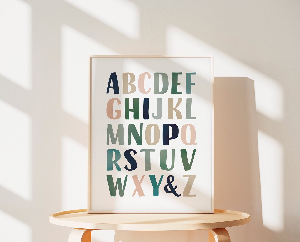 Alphabet Poster, ABC Poster, Educational Posters, ABC Print, Classroom ...