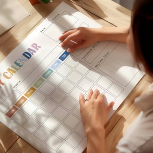 Daily Kids Calendar, Homeschool Wall Calendar, Perpetual Calendar ...