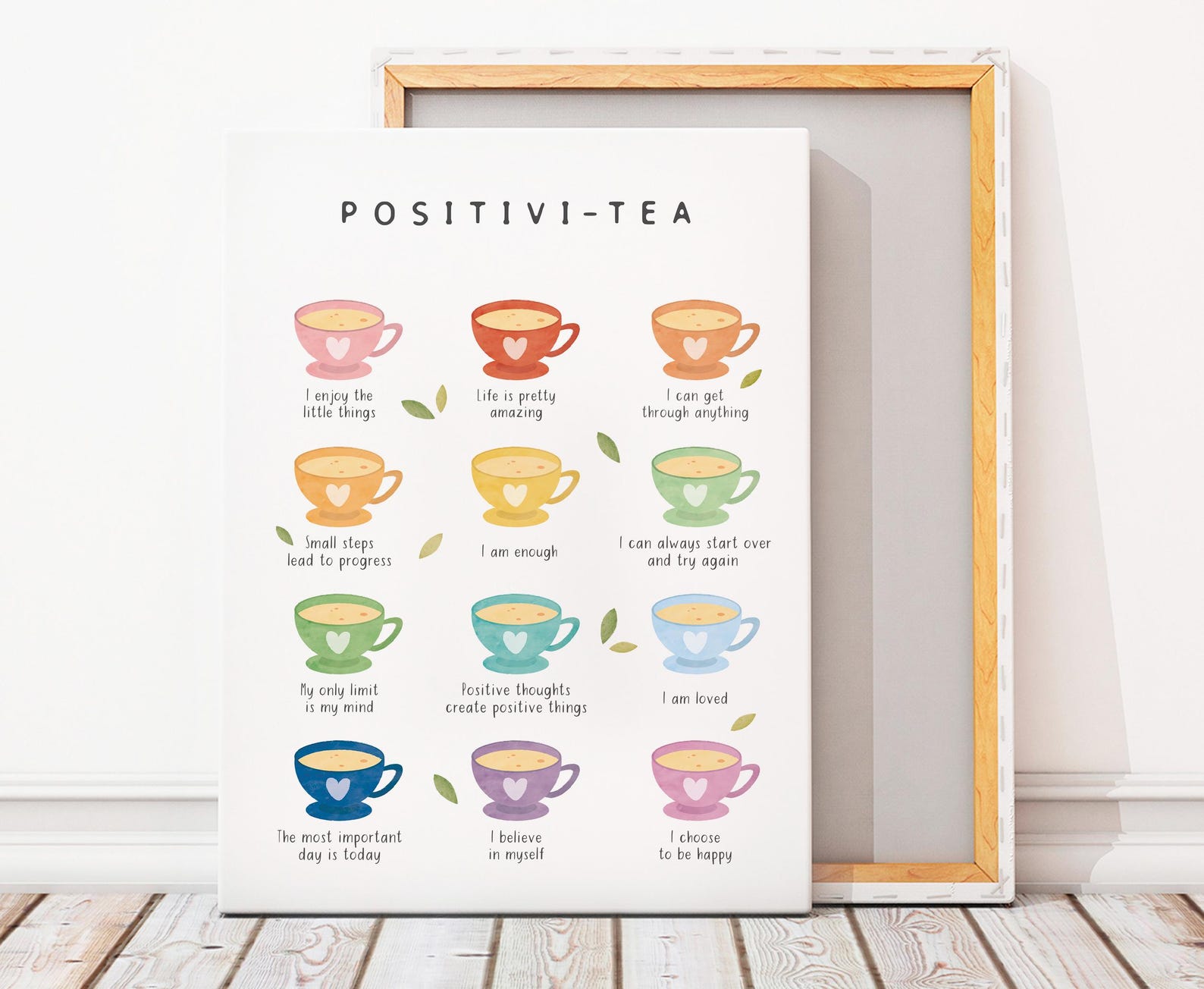 Positivi-tea Print: Growth Mindset, Mental Health Decor (digital ...