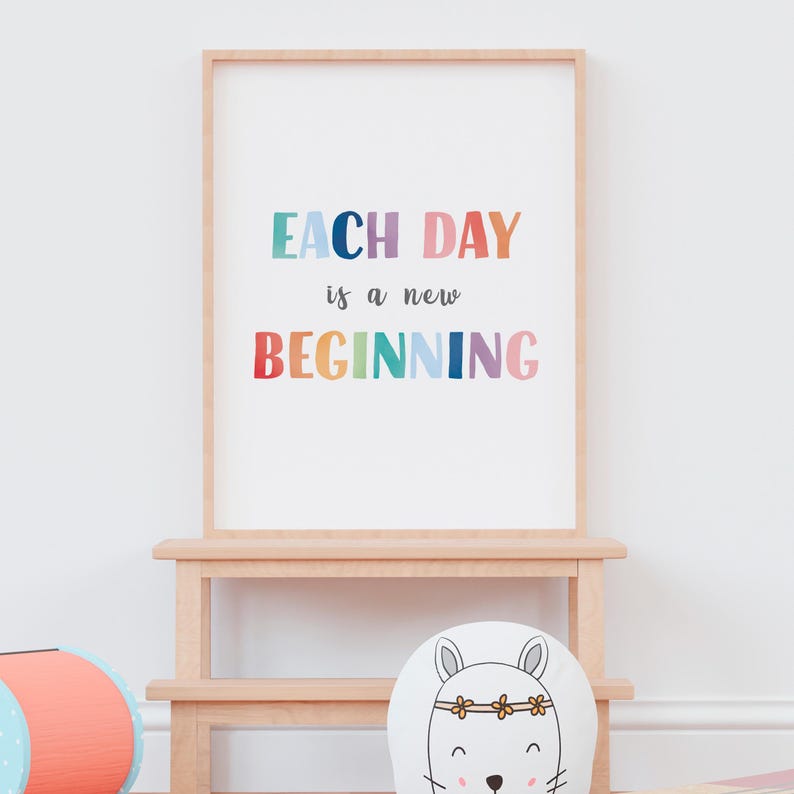 Positive Classroom Poster: Rainbow Motivational Quote (digital Download ...