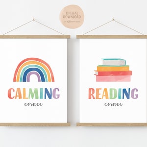 Rainbow Classroom Decor, Montessori Wall Art, Educational Posters ...