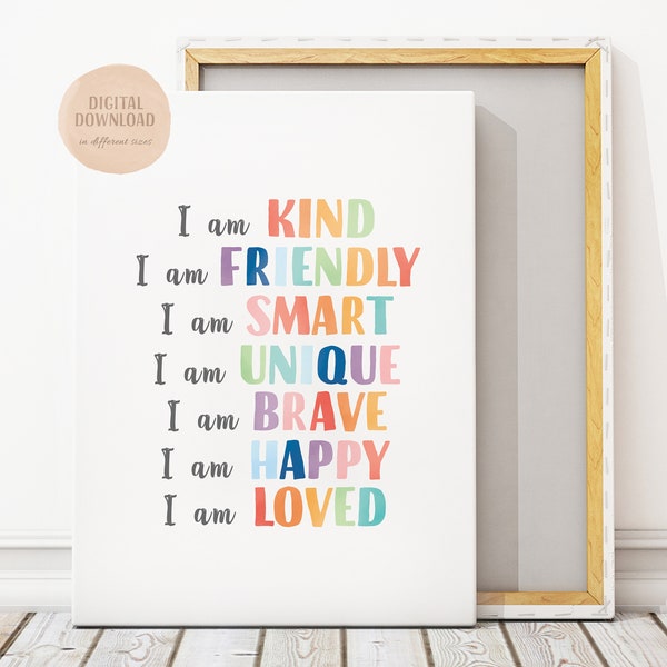 Affirmation Wall Art - Etsy