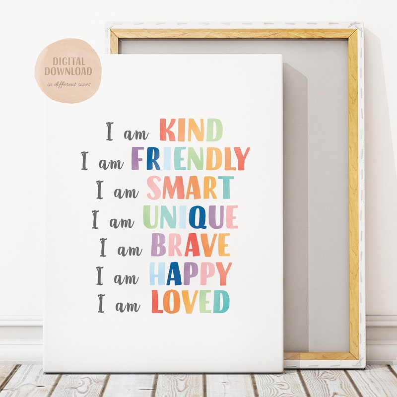 Affirmation Wall Art - Etsy