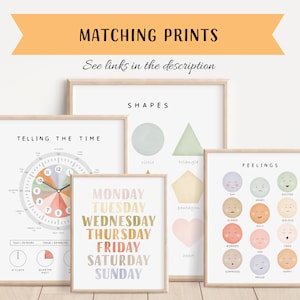 Colors Poster, Educational Poster, Classroom Decor, Montessori ...