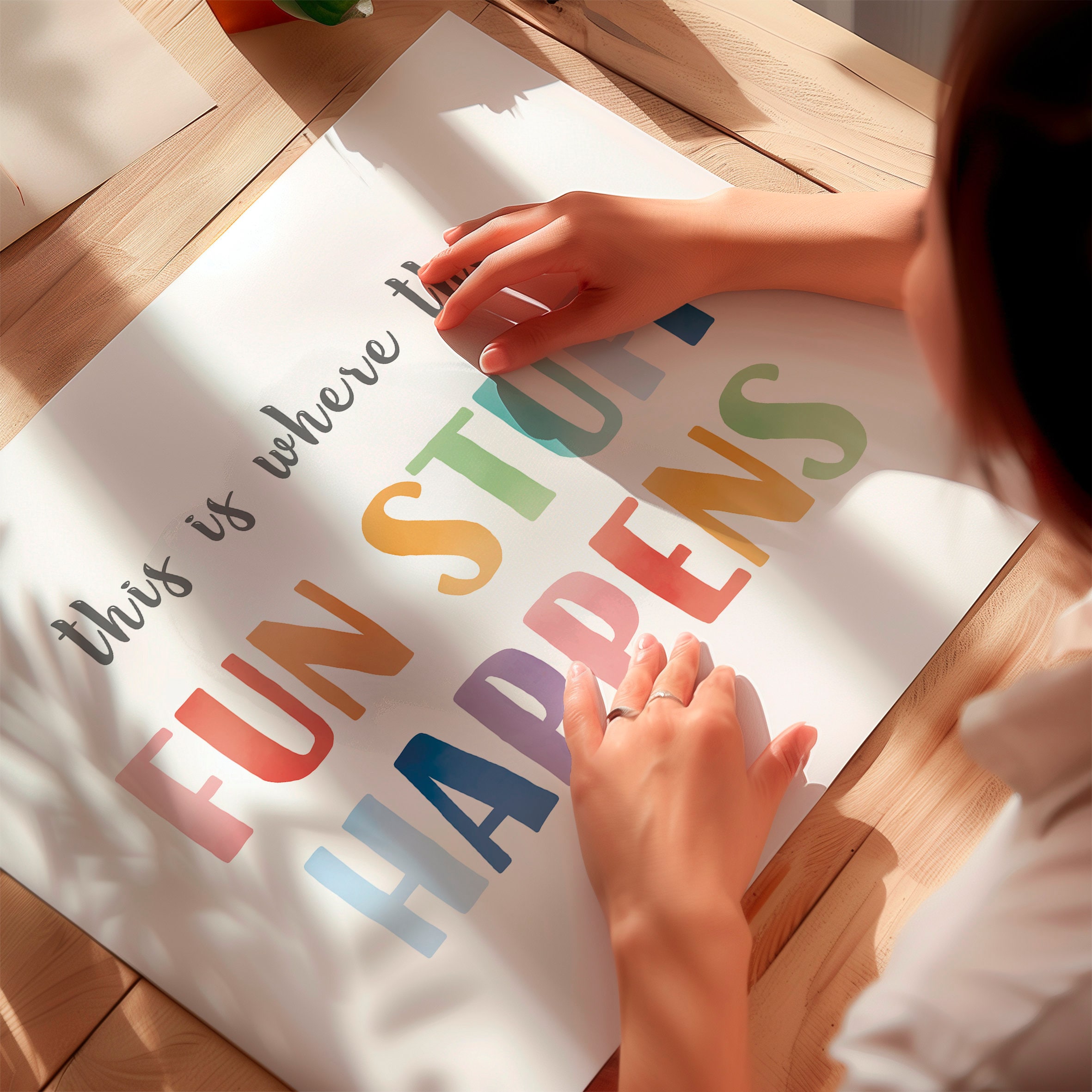 This is Where the Fun Stuff Happens, Nursery Wall Decor, Playroom ...