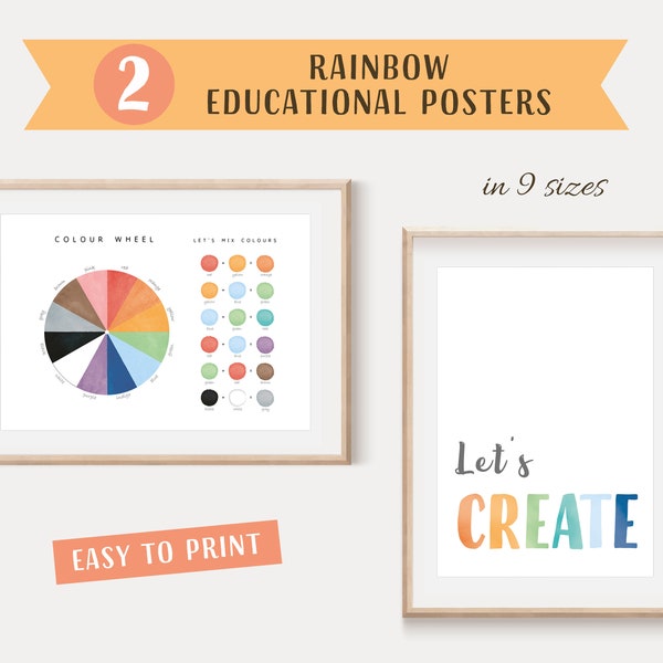 Color Mixing Chart - Etsy