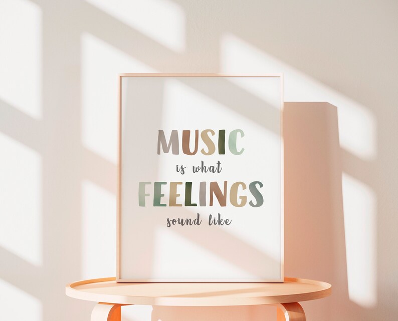 Music Poster, Music Class Poster, Homeschool Decor, Neutral Musical ...