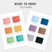 12 Spanish Color Cards, Montessori Flashcards, Spanish Cards ...
