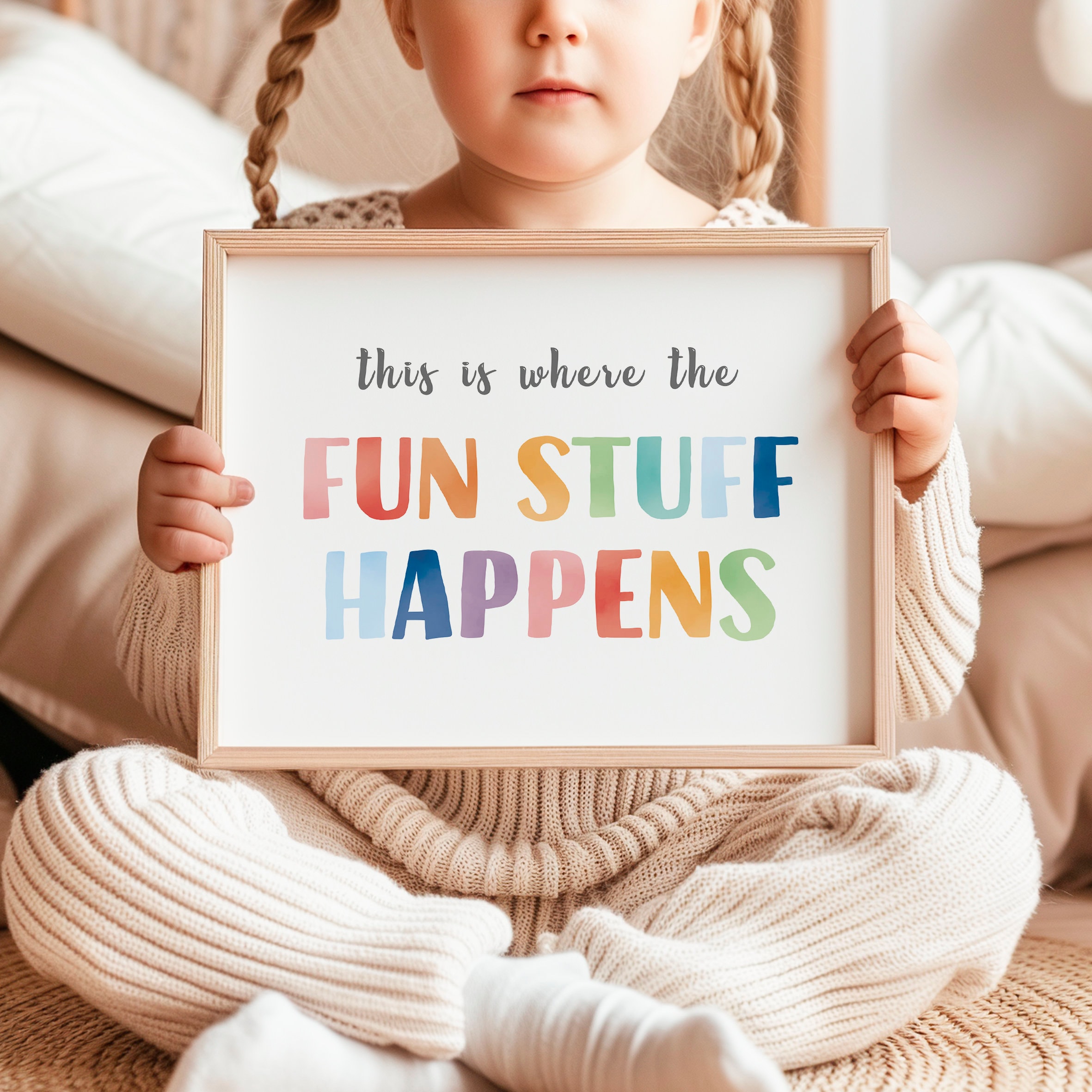 This is Where the Fun Stuff Happens, Nursery Wall Decor, Playroom ...