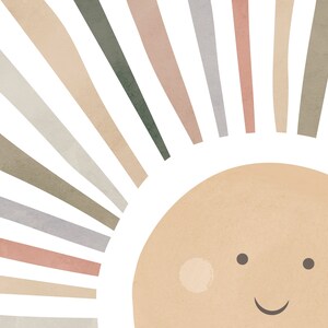 Set of 2 Playroom Posters, Watercolor Sun Poster, You Are My Sunshine ...