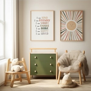 Boho Educational Posters Set, 12 Homeschool Prints, Montessori ...