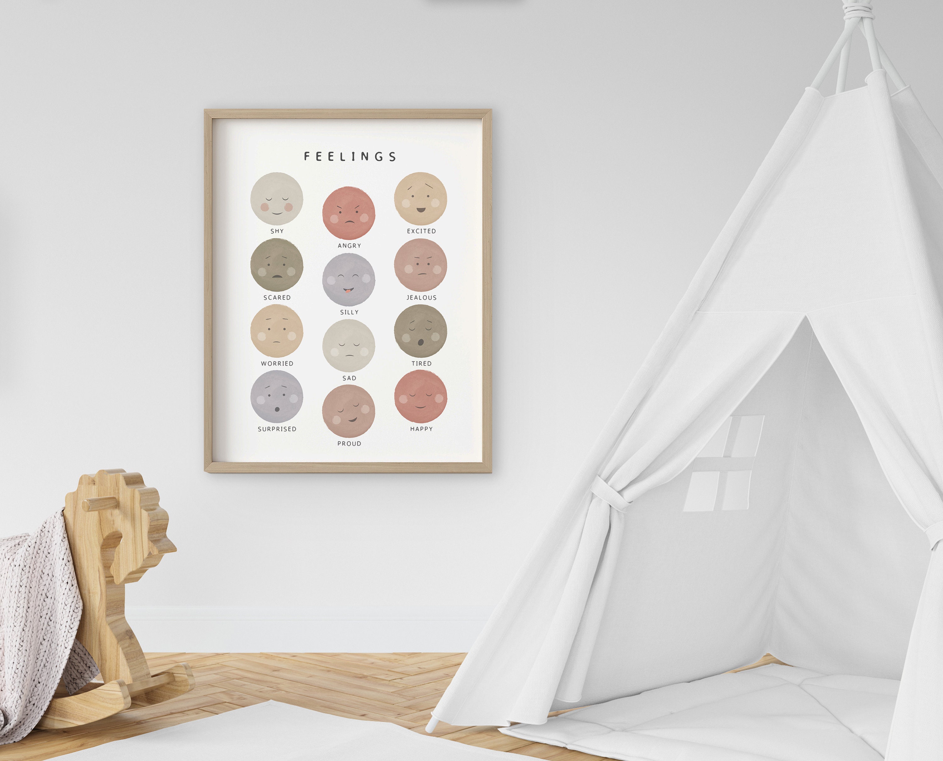 Neutral Feelings Poster Feelings Chart Homeschool Decor - Etsy