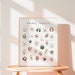 Animal Tracks Poster, Neutral Nursery Wall Decor, Playroom Poster ...