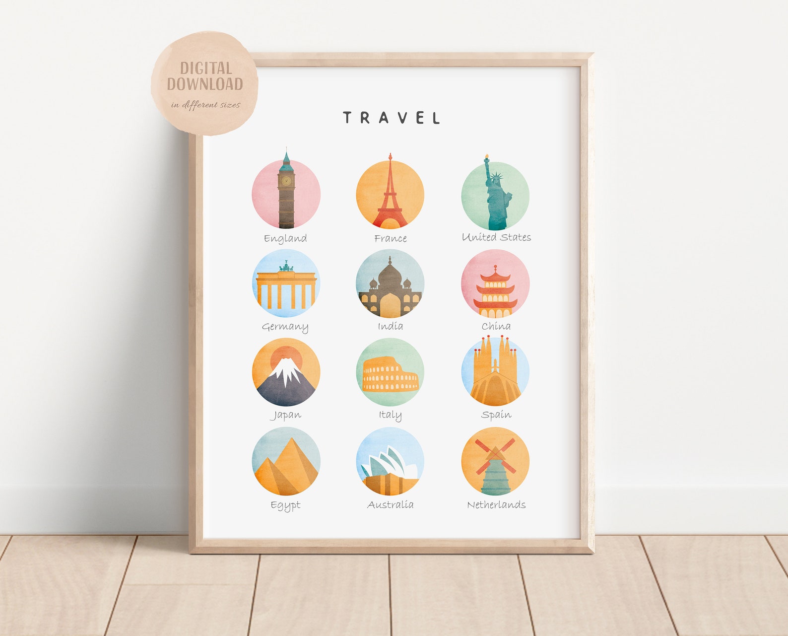 Set of Educational Posters 6 Homeschool Prints Montessori - Etsy