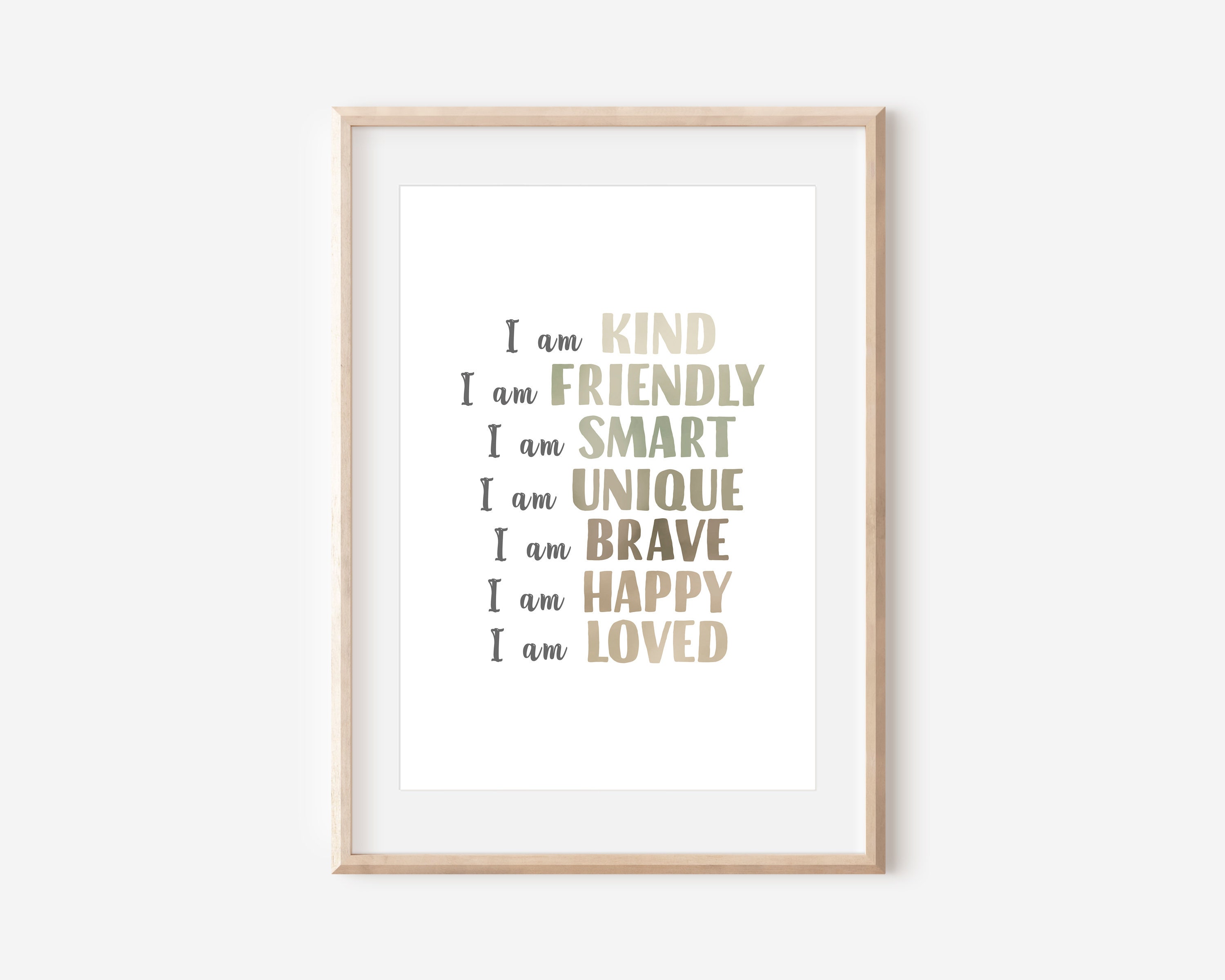 Educational Poster Daily Affirmations Poster Positive - Etsy