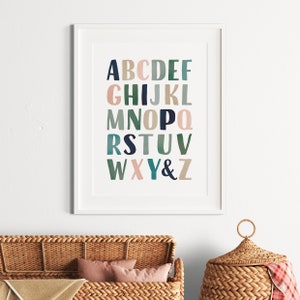 Alphabet Poster, ABC Poster, Educational Posters, ABC Print, Classroom ...