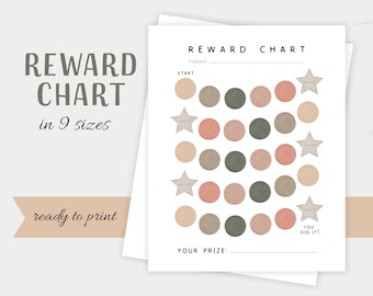 Reward Chart Toddler Reward Chart Reward Chart Printable - Etsy