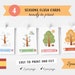 Seasons Flash Cards in Spanish, Seasons Chart, Kids Wall Decor ...