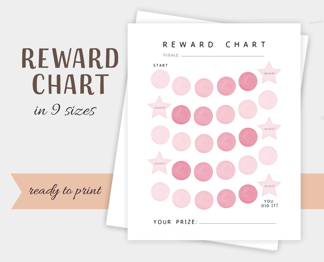 Reward Chart, Toddler Reward Chart, Reward Chart Printable, Kids ...