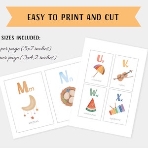 Printable Alphabet Flash Cards, Classroom Decor, Toddlers Preschool ...