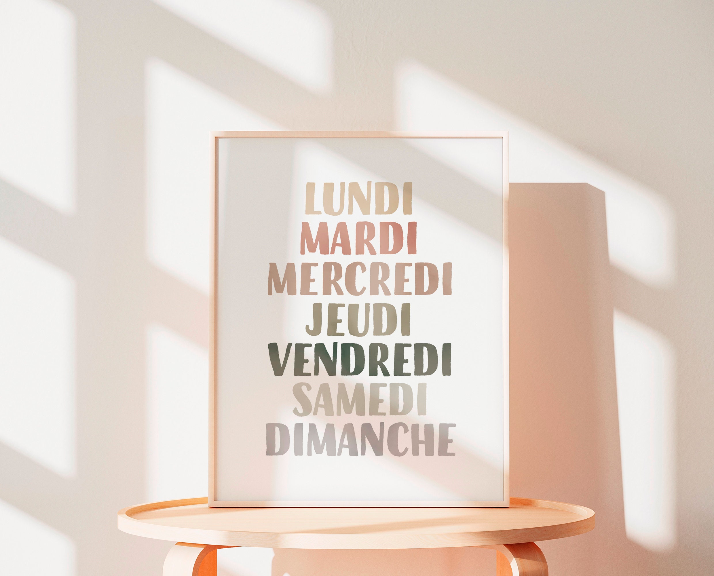 French Educational Poster, French Classroom Printables, Days of the ...