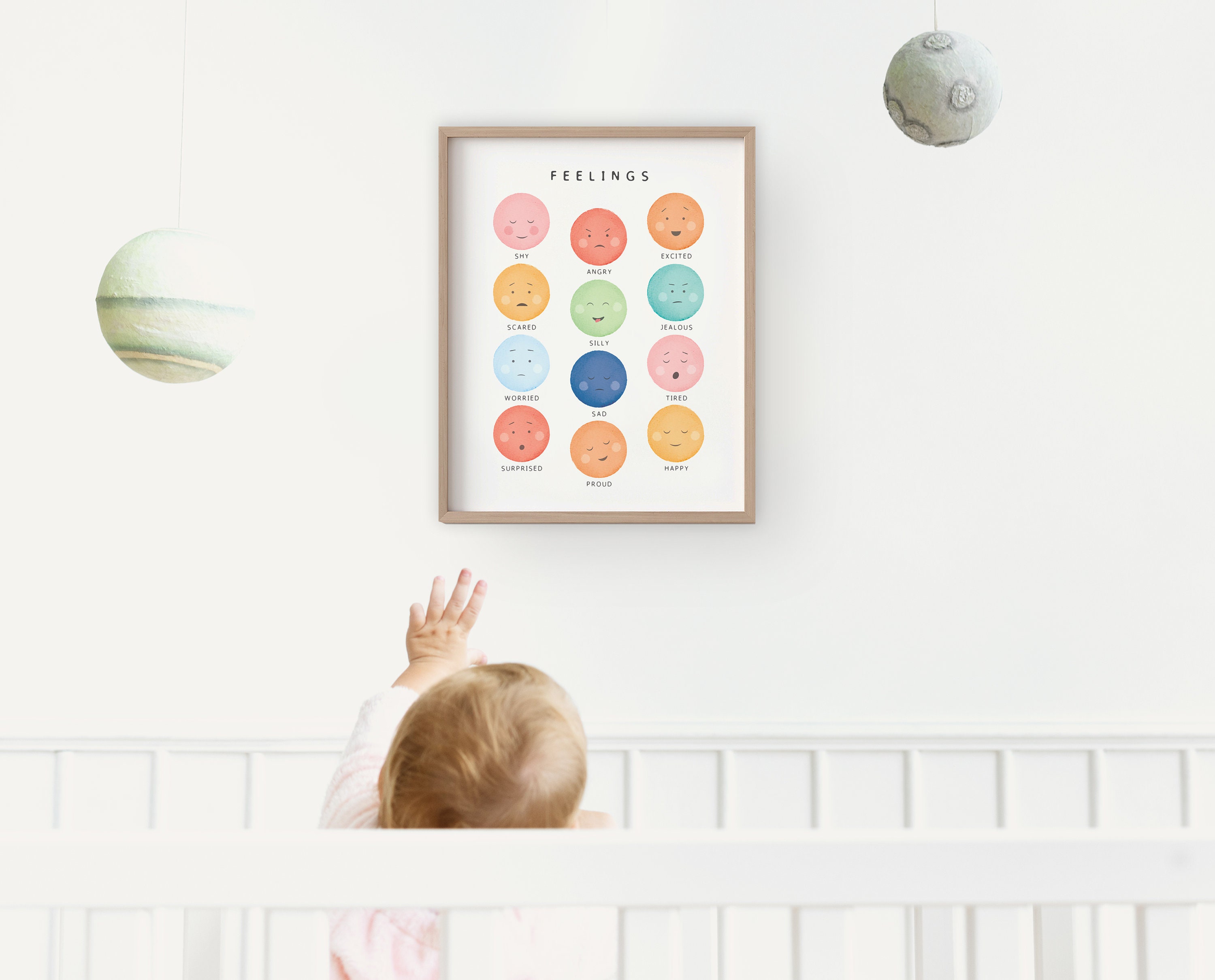 Rainbow Feelings Poster, Feelings Chart, Homeschool Decor, Educational ...