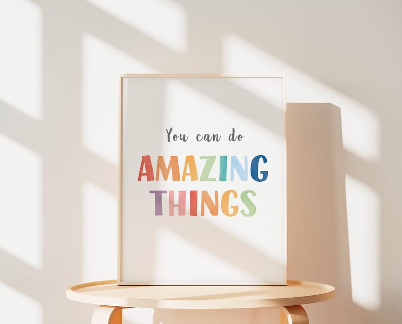 Classroom Poster Positive Classroom Art Growth Mindset - Etsy