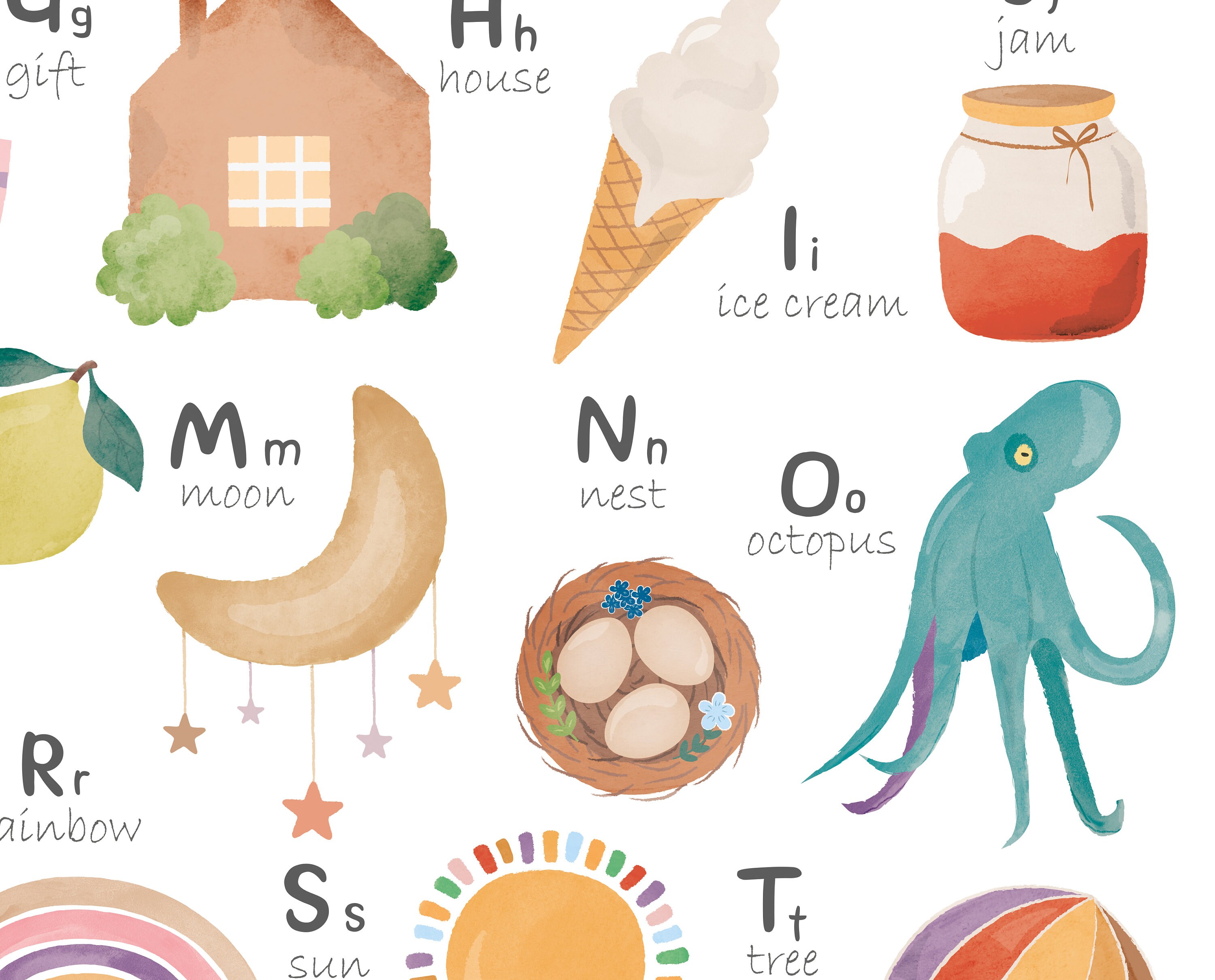 Set of 7 Educational Posters, Classroom Decor Bundle, Montessori ...
