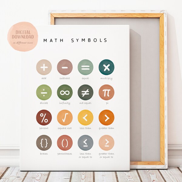 Mathematical Symbols - Etsy