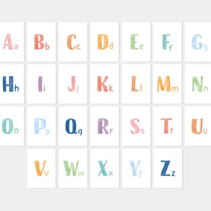 ABC Flash Cards, Educational Cards, A-Z Cards, Learn Abcs, Alphabet ...