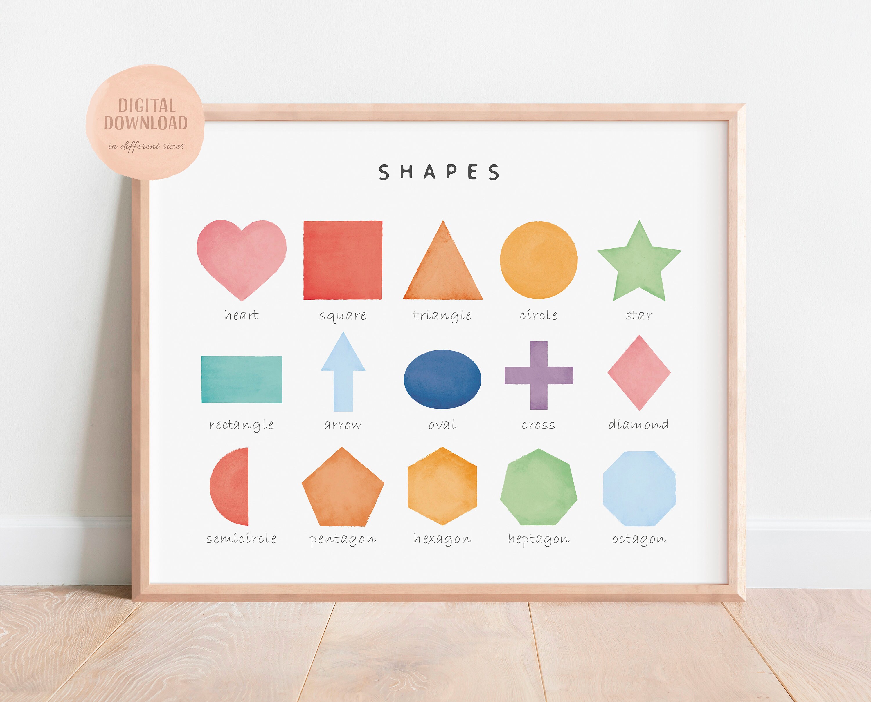 Set of 7 Educational Posters, Classroom Decor Bundle, Montessori ...