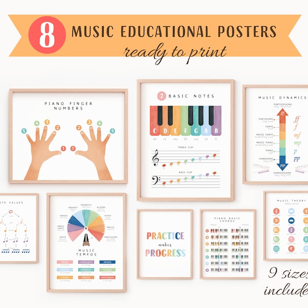 Music Theory Poster - Etsy