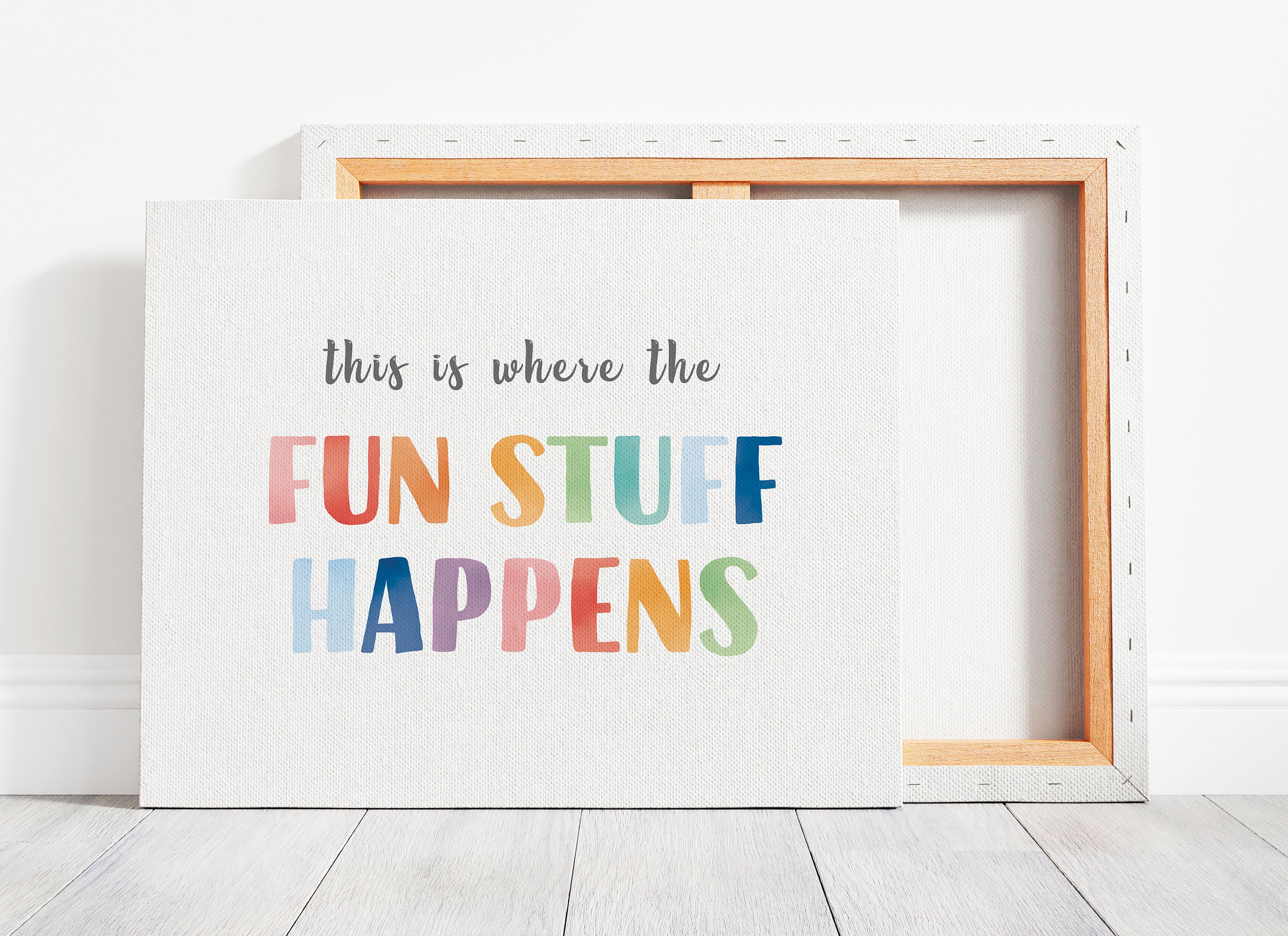 This is Where the Fun Stuff Happens, Nursery Wall Decor, Playroom ...