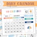 Daily Kids Calendar, Homeschool Wall Calendar, Perpetual Calendar ...