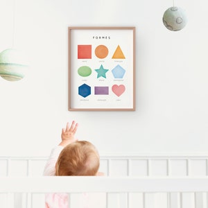 French Educational Poster, French Classroom Printables, Shapes Poster ...