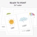 9 Weather Cards | Montessori Flashcards | Pre-school Cards ...