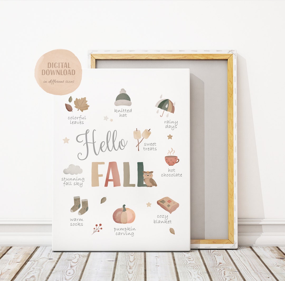 Neutral Fall Decor, Autumn Vibes, Fall Wall Art, Autumn Printable, Fall ...