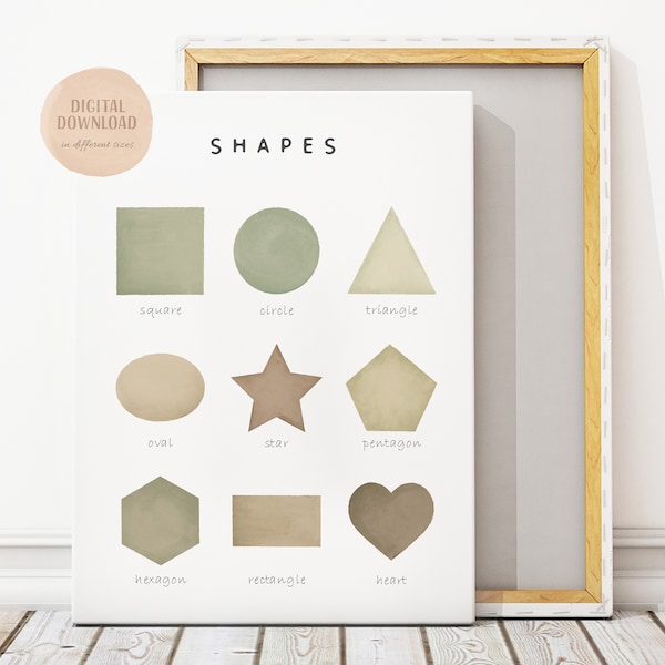 Nursery Shapes - Etsy