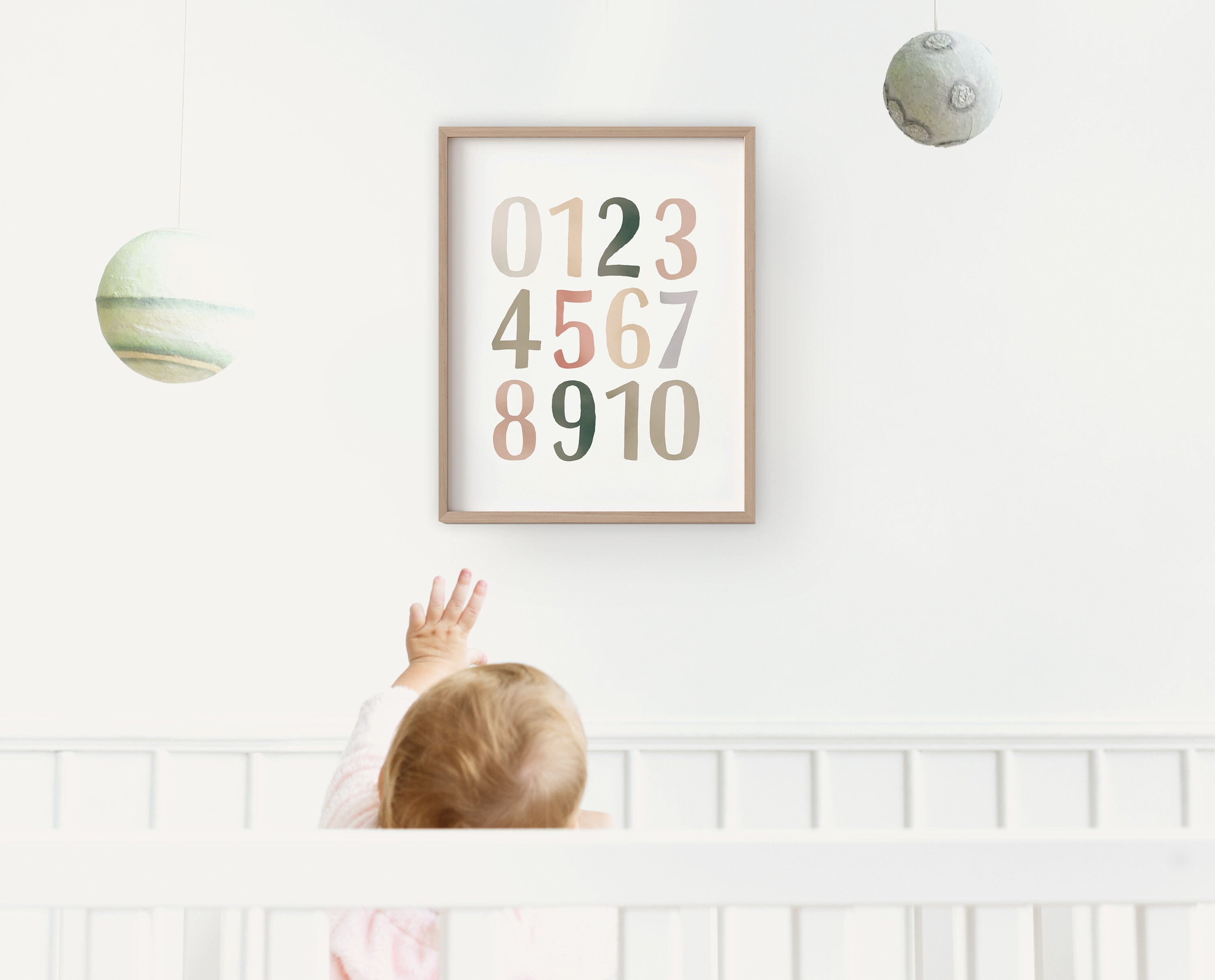 Educational Posters Neutral ABC Poster Neutral Numbers - Etsy