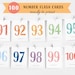 Number Flash Cards 1-100, Count to 100, Preschool Counting Flash Cards ...