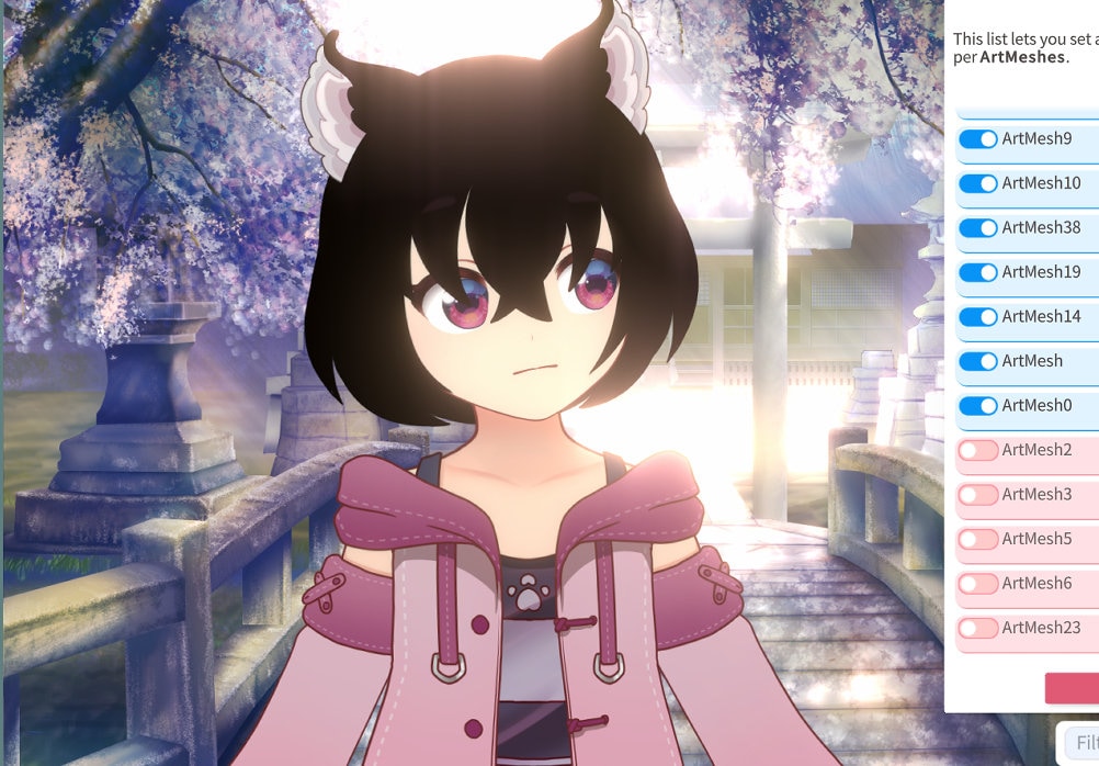 Premade Live2d Vtuber Model Cute Girl 2 Expressions - Etsy
