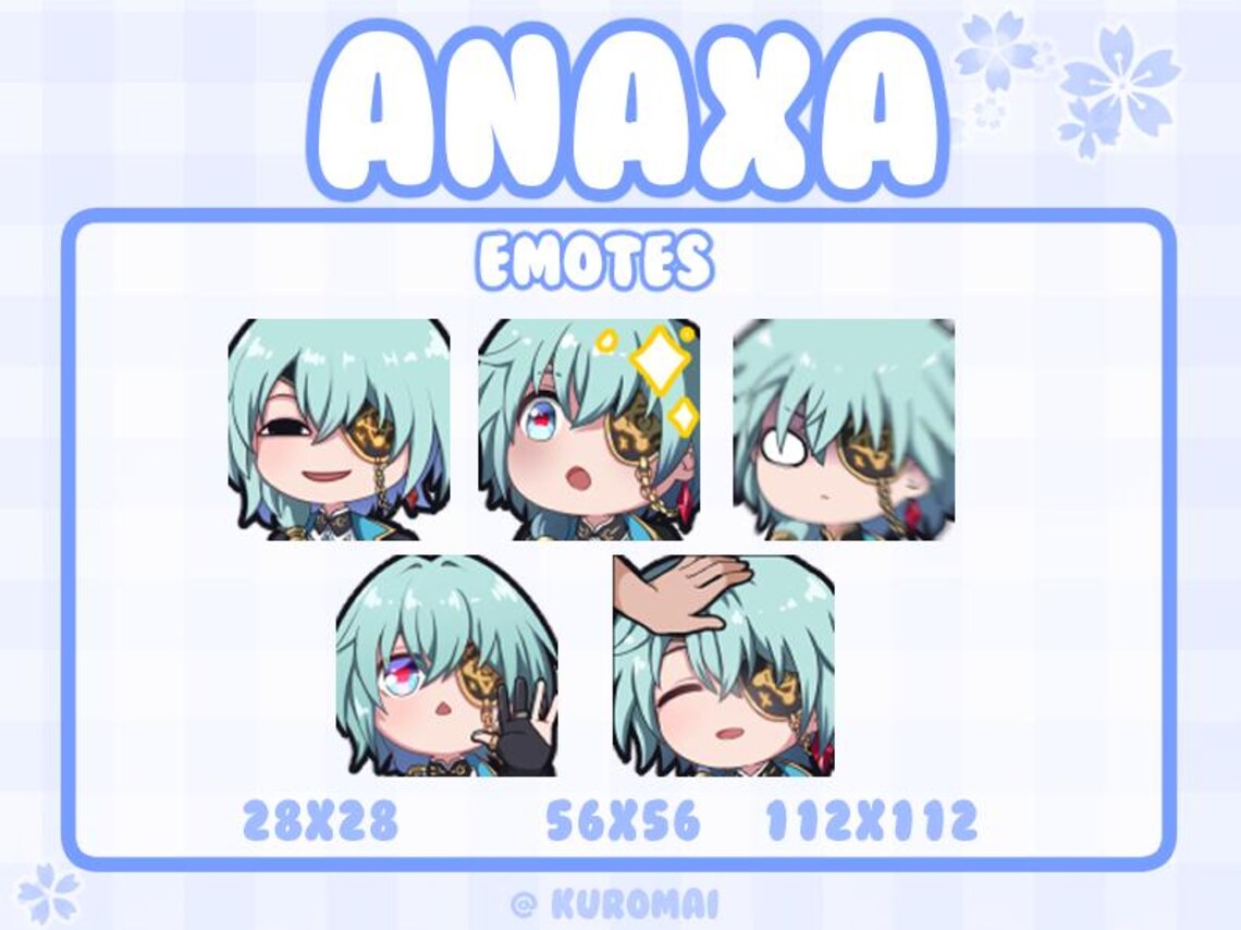 Twitch, Emote, Pack, Honkai Star Rail, Anaxa, 5 Emotes, Streamer ...